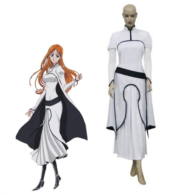 Bleach Orihime Inoue Hueco Mundo Cosplay Costume Dress